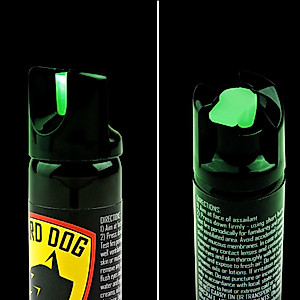 Guard Dog Security Glow in The Dark 2 oz Pepper Spray with UV dye - Police Strength – 25 bursts