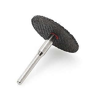 Fiberglass Reinforced Cut-Off Wheels 50 Pieces 1 1/4 inch Diameter Abrasive Cutting Tool Disc with (4) 402 Mandrels Included Rotary Discs Compatible with Dremel 426 426b