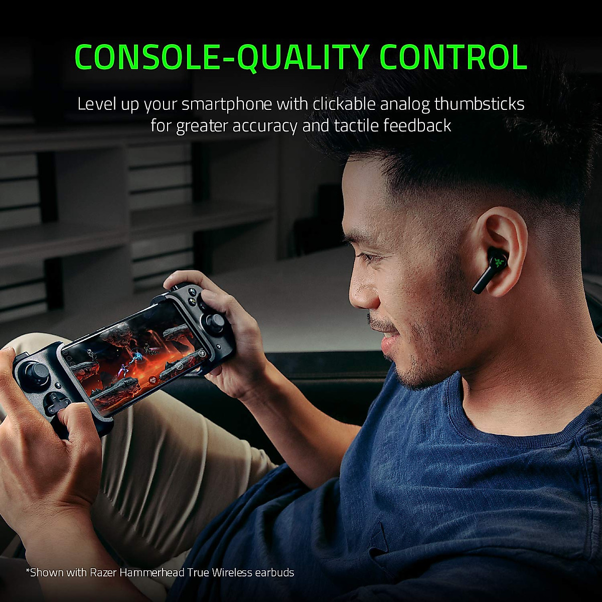 Razer Kishi Controller for Android - Cloud Gaming Ready - Type-C (Renewed)