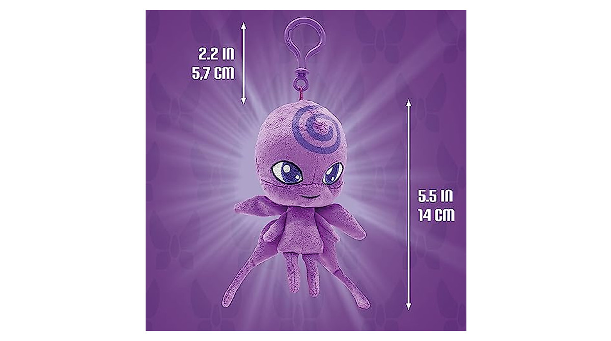 5-Inch Nooroo Butterfly Plush from Miraculous Ladybug