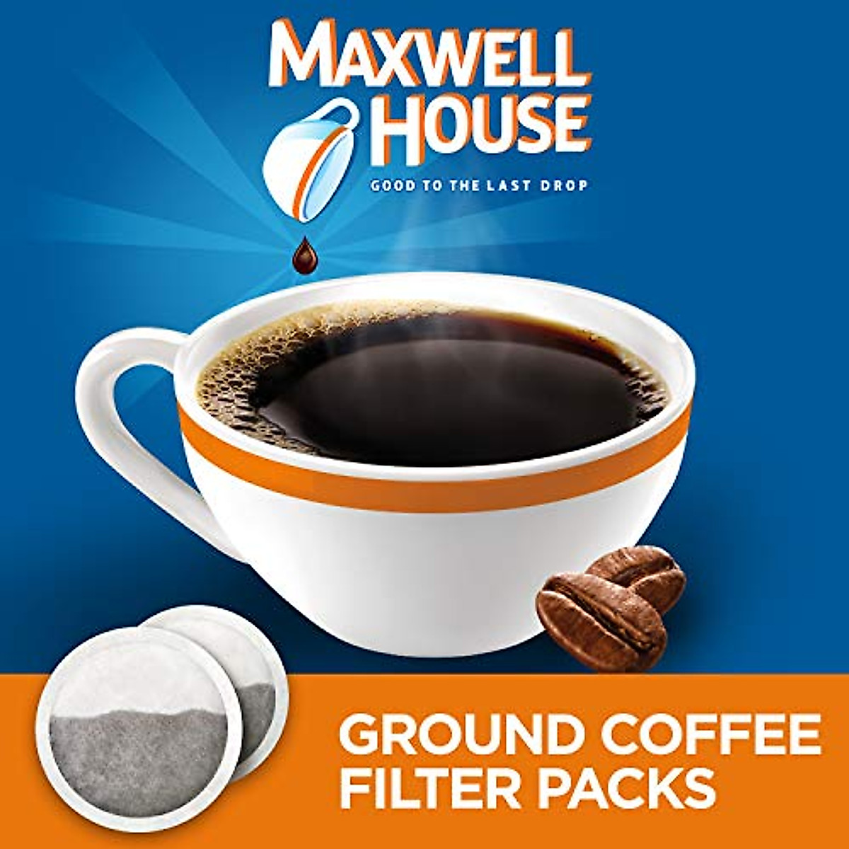 Maxwell House Original Medium Roast Ground Coffee Filter Packs (10 Filter Packs)