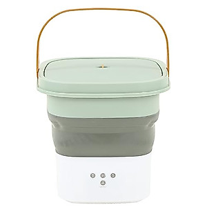 Mini Portable Washing Machine, Large Capacity Portable Washer with Spin Dryer for Clothes Laundry, Low Noise Suitable for Apartment, Dorm, Camping, RV (US Plug)