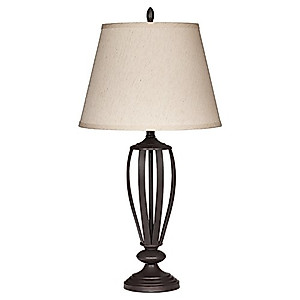 Signature Design by Ashley Mildred Modern Bronze Metal Table Lamp, 2 Count, 29.75", Almost Black