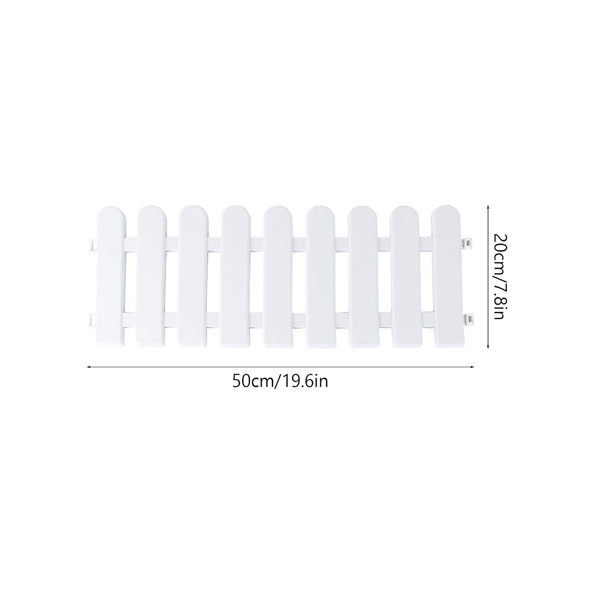 5pcs Christmas Tree Fence White Garden Fence Patio 7.8×19.6inches Yard Fencing Border Flower Plants Tree Guard Lawn Gate Xmas Tree Wedding Party Decoration