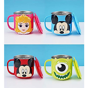 Everyday Delights 3D Princess Rapunzel Pink Durable Stainless Steel Insulated Cup with Lid, 250ml