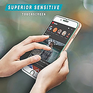 HPTech (2 Pack) Tempered Glass For iPhone 8 Plus, iPhone 7 Plus, iPhone 6S Plus, iPhone 6 Plus 5.5-Inch Screen Protector, Case Friendly, Easy to Install, Bubble Free