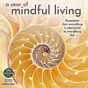 A Year of Mindful Living 2023 Wall Calendar | 12" x 24" Open | Amber Lotus Publishing