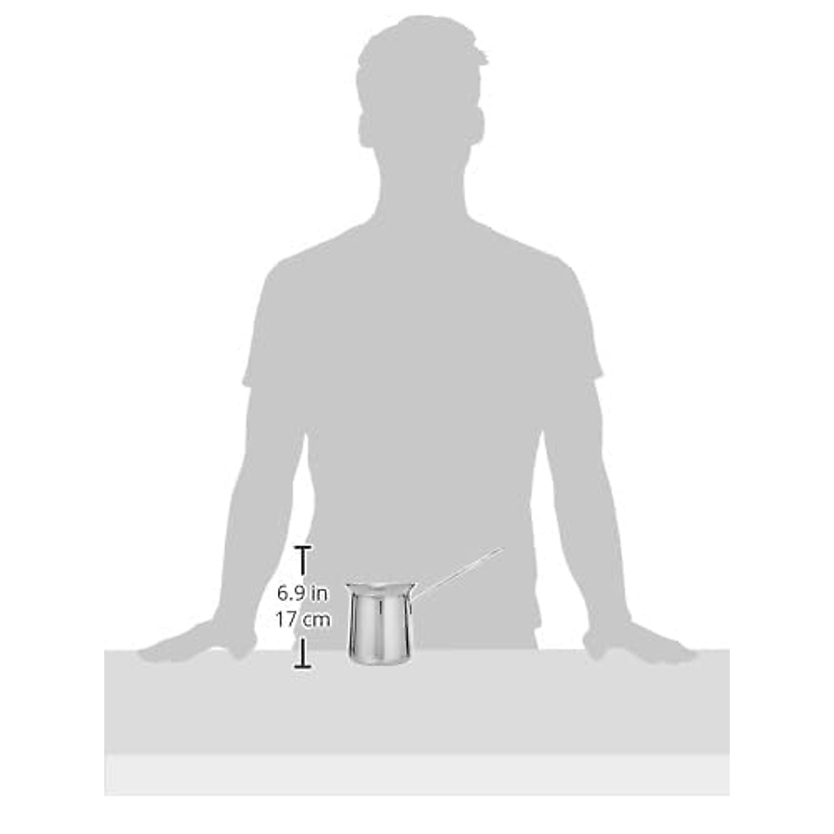 Stainless Steel Turkish Milk Pot - 16 oz