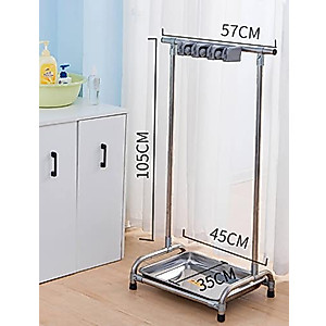 MBETA Mop Hook Removable Broom mop Rack Floor Type mop Rack Storage Device Stainless Steel mop Stand mop Rack