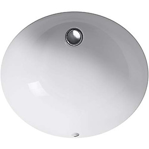 Kohler K-EC2210-0 Caxton Oval Bathroom Sink, White