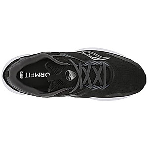 Saucony mens Axon 2 Running Shoe, Black/White, 12 US