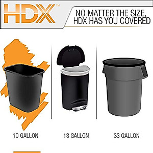 HDX 10 Gal. Clear Waste Liner Trash Bags (500-Count)