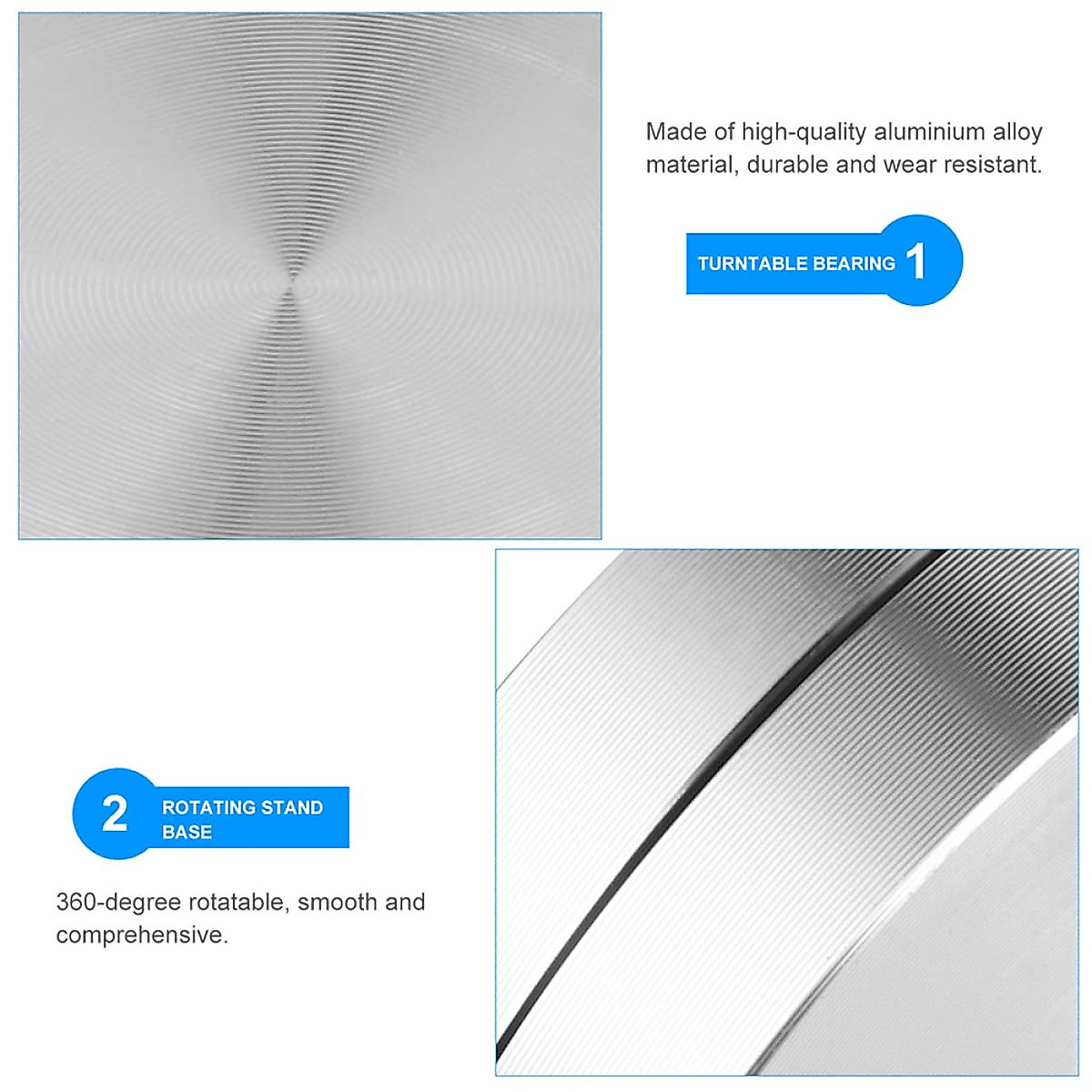 COHEALI Cupcakes Rotating Display Stand 3 PCS Swivel Turntable, Turntable Turntable Base axle Table Turntable Bearing Base axle revolving Cake Stand Rotary Tool Rotary Tool