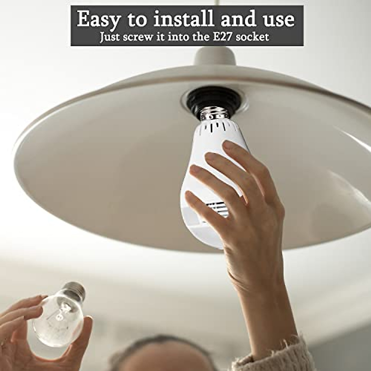 Full HD 1080P Light Bulb Camera, 360 Camera with 32G SD Card, 2.4GHz WiFi Camera, Night Vision Motion Detection Wireless Camera, Home Camera, Baby Pet Monitor