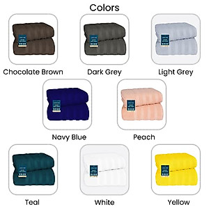 Cotton Clinic Oversized 2 Piece Bath Sheet Set, Jumbo Large 35x68 Bath Towels for Bathroom, 100% Cotton Bath Sheet for Adults, Quick Dry Absorbent Durable 2-Pack Bath Sheets Towels Chocolate Brown