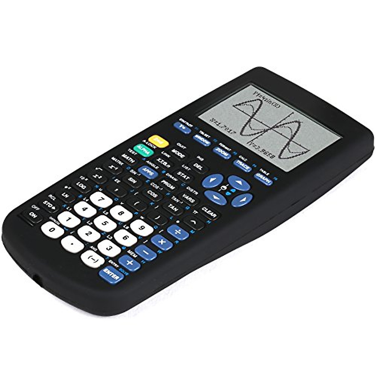 Guerrilla TI83BLKSC Silicone Case for Texas Instruments TI-83 Plus Graphing Calculator, Black