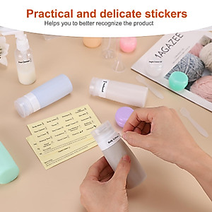 Beveetio Travel Bottles TSA Approved 15 Pack,2.9oz Silicone Refillable Size Containers, BPA Free Travel Tubes Toiletries for Cosmetic Shampoo Cream Conditioner Lotion Soap（2.9 OZ Multicolor）