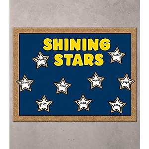 Carson Dellosa – Gold Glitter Stars Colorful Cut-Outs, Classroom Décor, 36 Pieces