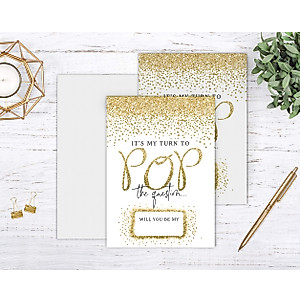 Your Main Event Prints Be My Bridesmaid Scratch Off Cards - Maid of Honor Proposals - Creative Ideas for Asking My Best Friends - Proposal Boxes and Invitations - Set Includes 1 Maid of Honor, 5 Bridesmaid, 6 Blank Cards, and 12 Labels