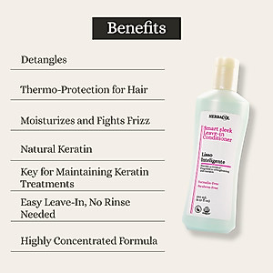 Herbacol Lisso Inteligente | Leave-in Cream | Natural Keratin Treatment | Anti-Frizz | 8.1 Fl Oz.