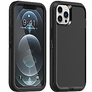 AICase Compatible with iPhone 12/Compatible with iPhone 12 Pro Case (2020) 6.1-Inch, Drop Protection Rugged Heavy Duty Case, Shockproof/Drop/Dust Proof 3-Layer Protective Tough Durable Cover