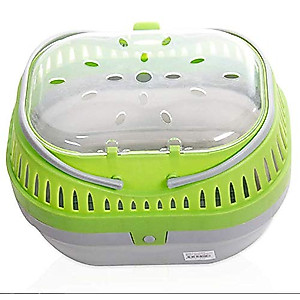Misyue Big Hamster Cage Portable Carrier Hamster Carry Case Cage (Blue Green Color May ramdom)