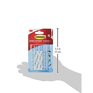 3M Company 17026CLR Clear Decorating Clips