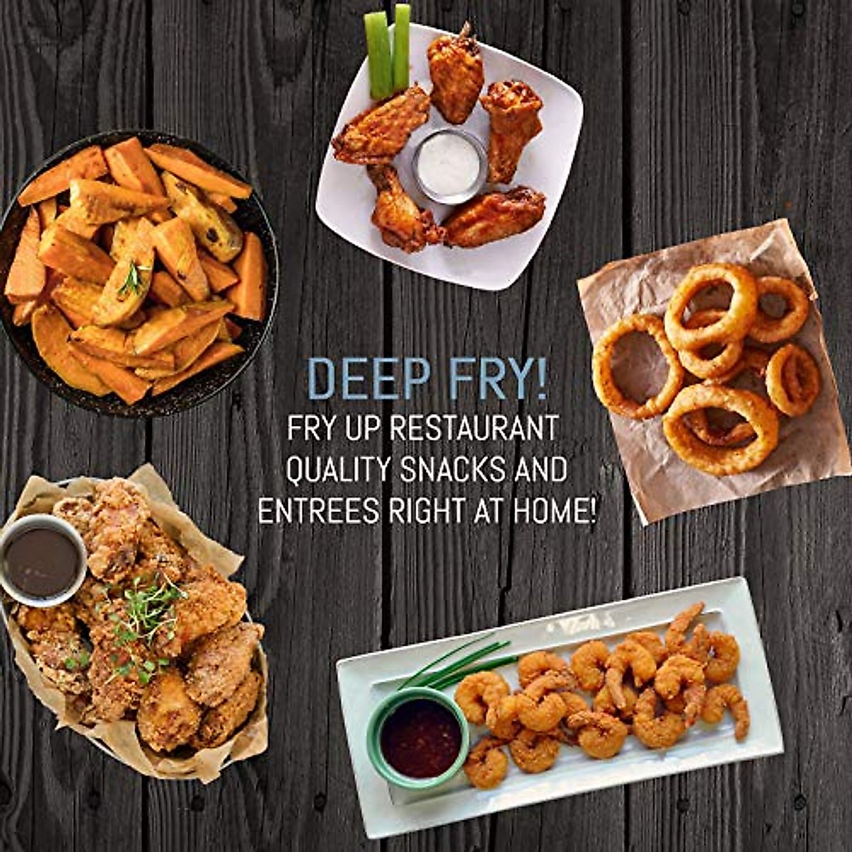 Elite Gourmet EDF-3500# Electric Immersion Deep Fryer. Removable Basket, Timer Control Adjustable Temperature, Lid with Viewing Window and Odor Free Filter