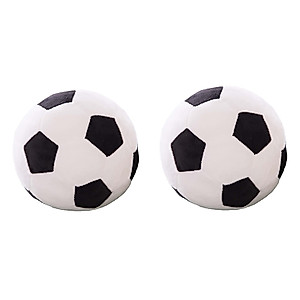 CHELEI2019 2PCS 9" Plush Soccer Ball Pillow Soft Stuffed Animal Football Boys Toddler Toy Gifts
