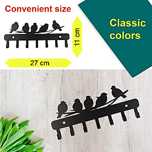 SEHAZ ARTWORKS Key Holder Wall Mount | Key Hooks for Wall | Key Rack | Key Hanger (7 Hooks, Brown)