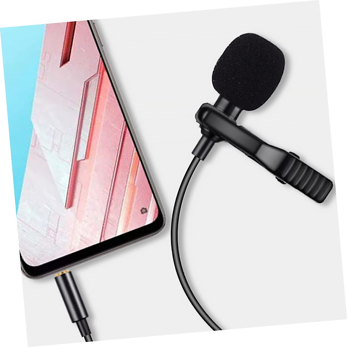Vaguelly 3 Sets Lavalier Microphone Professional Clip on Microphone Mini Microphone USB Microphone Hands Microphone Lavalier Lapel Microphone