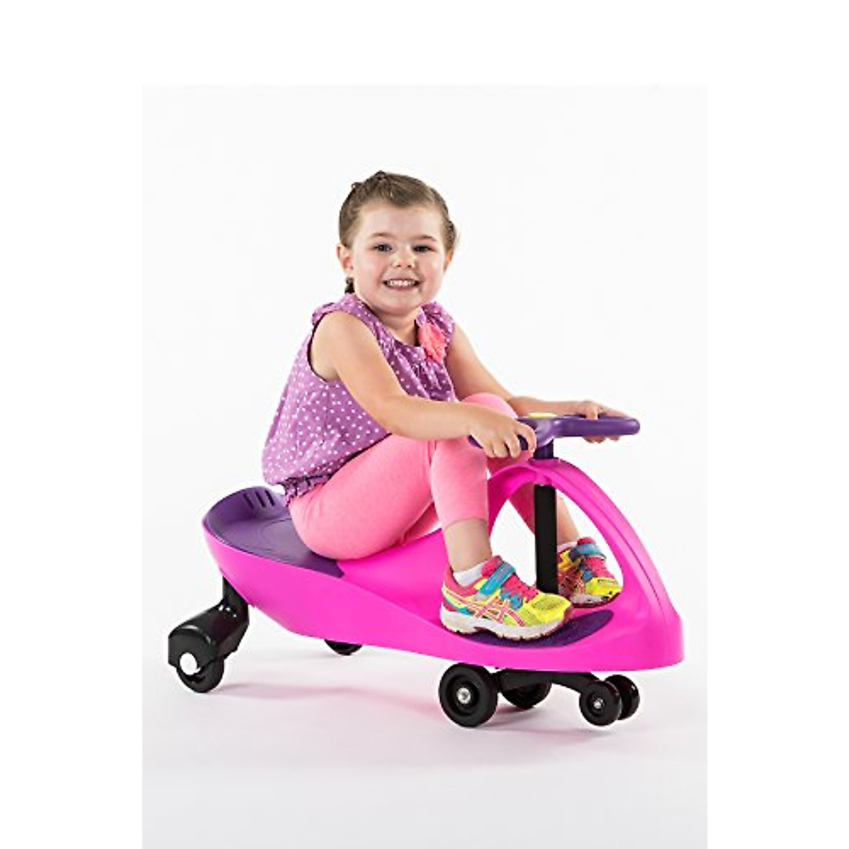 PlasmaCar The Original by PlaSmart – Pink/Purple – Ride On Toy, Ages 3 yrs and Up, No Batteries, Gears, or Pedals, Twist, Turn, Wiggle for Endless Fun