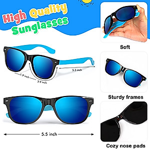 Kids Sunglasses Bulk for Ages 3-5 4-8 8-12 & Adults, 32 Pack Party Favors Neon Sunglasses with UV400 Protection, Great Gift for Birthday Supplies, Beach, Summer Pool Party, Goody Bag for Boys Girls
