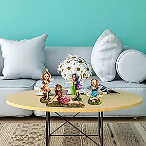 Mosama Fairy Garden 4pcs Yoga Fairy - Miniature Fairy Garden Accessories Outdoor or Indoor - Decorate Yours - Present as a Gift - Get Yoga Inspiration with Our Fairy Figurines