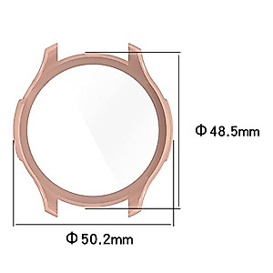 PC Full Coverage Protective Watch Case Cover for Amazfit GTR 4 Tempered Glass Screen Protector for Amazfit GTR 4 Smart Watch Accessories (Black/Blue/Clear)