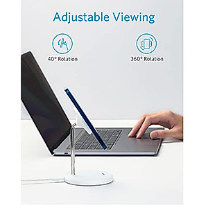 Anker Wireless Charging Stand, PowerWave Select Magnetic Stand Lite with 5 ft USB-C Cable, Charging Stand for iPhone 14 and 13 Series (No AC Adapter)