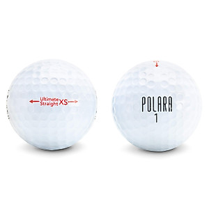 Polara Ultimate Straight Premium Golf Balls | Hook and Slice Correction | Handicap Range 12+ | Perfect for Recreational Golfers | 1 Dozen (12-Balls) | 2pc Construction of Central Core and Outer Cover