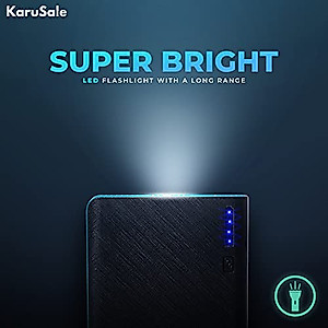 KaruSale 4 USB 50000mAh Power Bank LED External Backup Battery Charger F Phone (Blue)