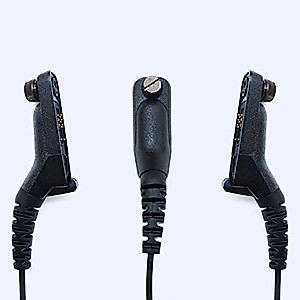 Motorola APX 6000 Earpiece Compatible with Motorola XPR 7550 7550e 7580e 6550 APX 4000 6000 7000 8000 Walky Talky/Two Way Radio 【G-Shape】 Headset Ear Piece with Mic