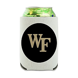 Wake Forest University Primary Logo Can Cooler - Drink Sleeve Hugger Collapsible Insulator - Beverage Insulated Holder