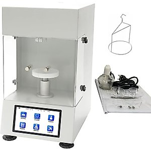 ﻿CNYST Du Nouy Ring Tensiometer Surface Tension Meter Tester with Platinum Ring Method 0-1000mN/m Support Data Storage Password Management Function Real-time Measurement Curve