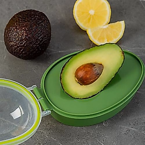 Avocado Storage, Avocado Saver Holder Reusable Food Crisper Storage Box Fruit Fresh Container Fruit Keeper Avocado Keeper Storage Container Kitchen Accessories