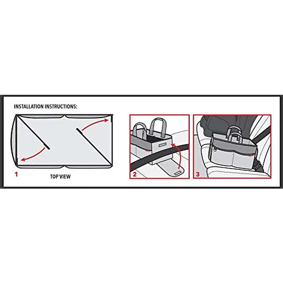 Skip Hop Car Storage Box, Style Driven, Tonal Chevron