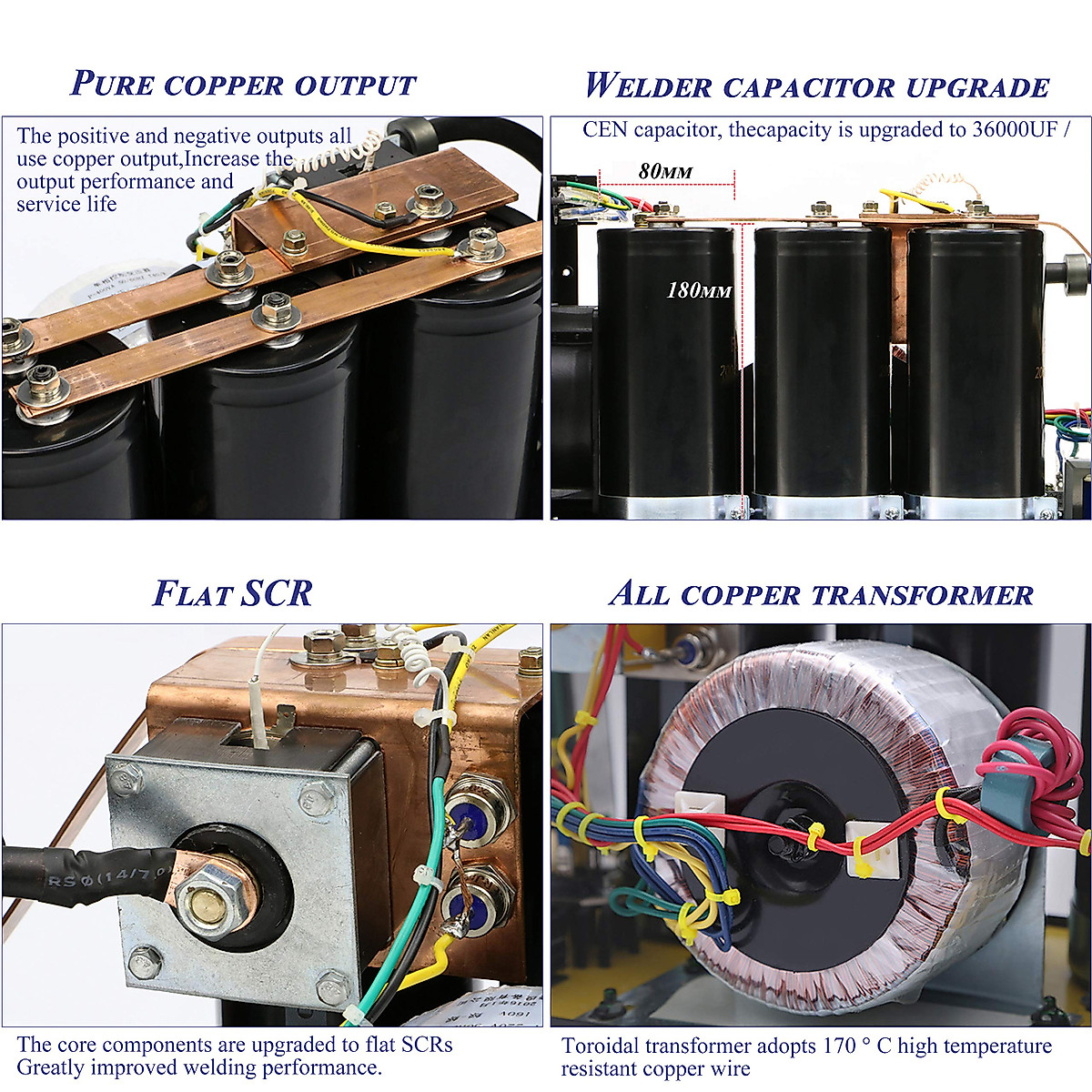 Huanyu Capacitor Discharge Stud Welder M3-M6 Stud Bolt Plate Welder Welding Machine for Welding Bolt Plate Insulation Nail Screw Low Carbon Steel/Stainless Steel/Aluminum/Brass RSR-1600 (220V 50HZ)