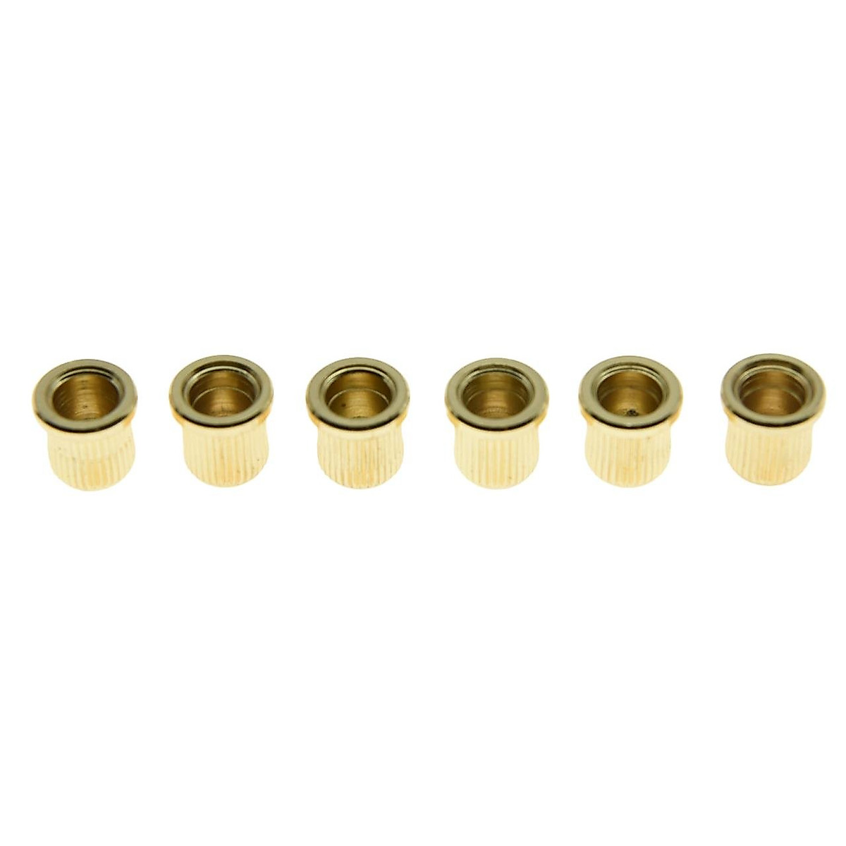 Dopro Set of 6 Gold Guitar String Through Body 5/16" String Ferrules for American Standard Telecaster