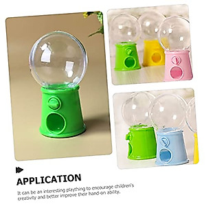 Mini Light Bulbs 3pcs Mini Light Bulbs Plastic Small gumballs Machine Kids Vending Machine for Candy Baby Gum Ball Candy Machine