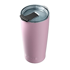 JURO Tumbler 20 oz Stainless Steel Vacuum Insulated Tumblers w/Lids and Straw [Travel Mug] Double Wall Water Coffee Cup for Home, Office, Kitchen Outdoor ideal for Ice Drinks/Hot Beverage - Pink
