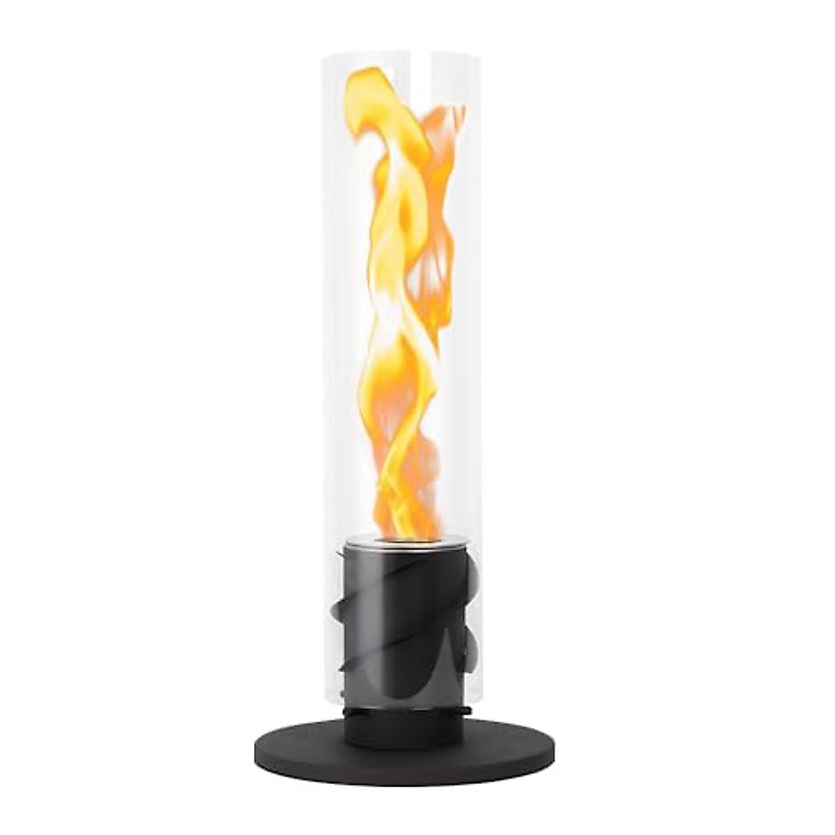 Portable Tabletop Fire Pit 17''H Clean-Burning Bio Ethanol Ventless Fireplace Indoor/Outdoor Portable Tabletop Fireplace-Large