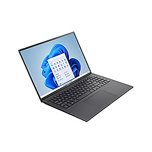 LG Gram 16Z90P Laptop 16" Ultra-Lightweight, (2560 x 1600), Intel Evo 11th gen CORE i7 , 16GB RAM, 256GB SSD, Windows 11 Home, 22 Hour Battery, Alexa Built-in, 2X USB-C, HDMI, USB-A - Black