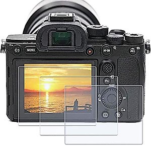 Screen Protector fit for Sony Alpha 1 a7II A7III a7SII a7SIII a7RII a7RIII a7RIV RX100VII RX100VI RX100V RX100IV RX100III RX100M2 A9II,ZV-E10 RX10IV, ZV-1,3 Packs PCTC Tempered Glass Screen Protector